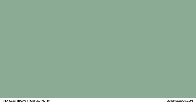 #8BAB95 Hex Color Code - SchemeColor.com