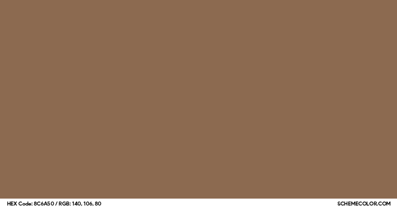 #8C6A50 Hex Color Code - SchemeColor.com