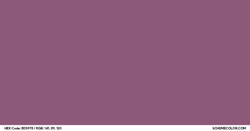 #8D5978 Hex Color Code - SchemeColor.com