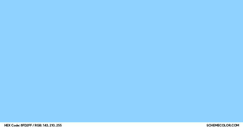#8FD2FF Hex Color Code - SchemeColor.com