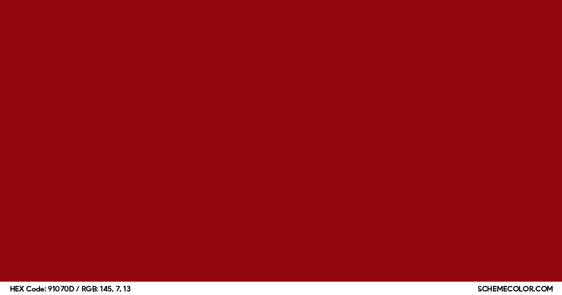 #91070D Hex Color Code - SchemeColor.com