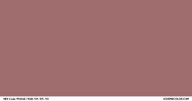 #9F6D6E Hex Color Code - SchemeColor.com