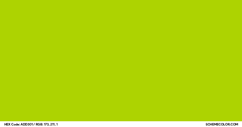 #ADD301 Hex Color Code - SchemeColor.com