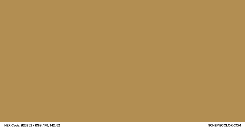 #B28E52 Hex Color Code - SchemeColor.com