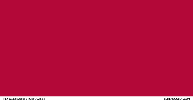 #B30838 Hex Color Code - SchemeColor.com