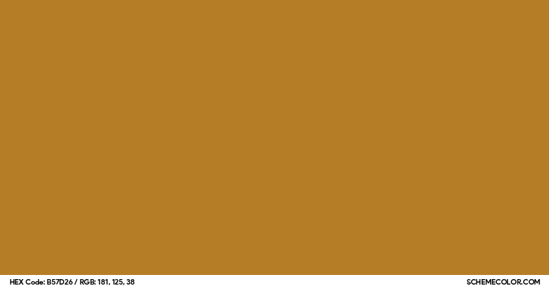 #B57D26 Hex Color Code - SchemeColor.com