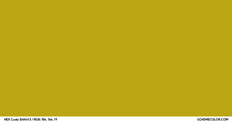 #BAA613 Hex Color Code - SchemeColor.com