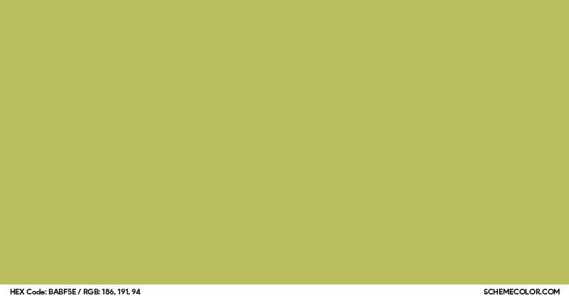 #BABF5E Hex Color Code - SchemeColor.com