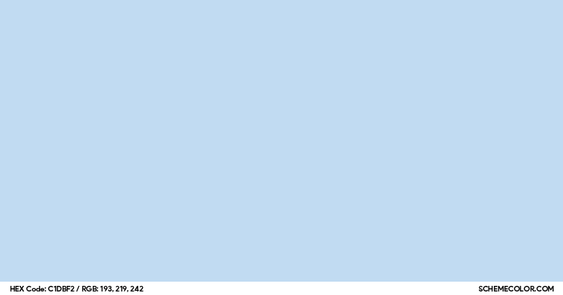 #C1DBF2 Hex Color Code - SchemeColor.com