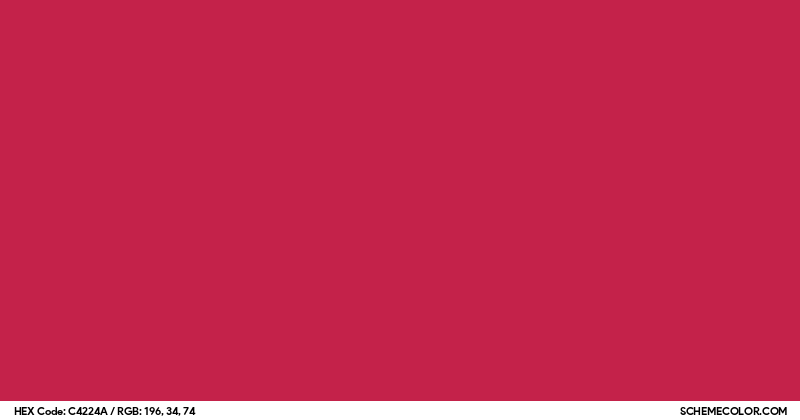 #C4224A Hex Color Code - SchemeColor.com