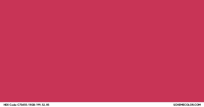 #C73455 Hex Color Code - SchemeColor.com