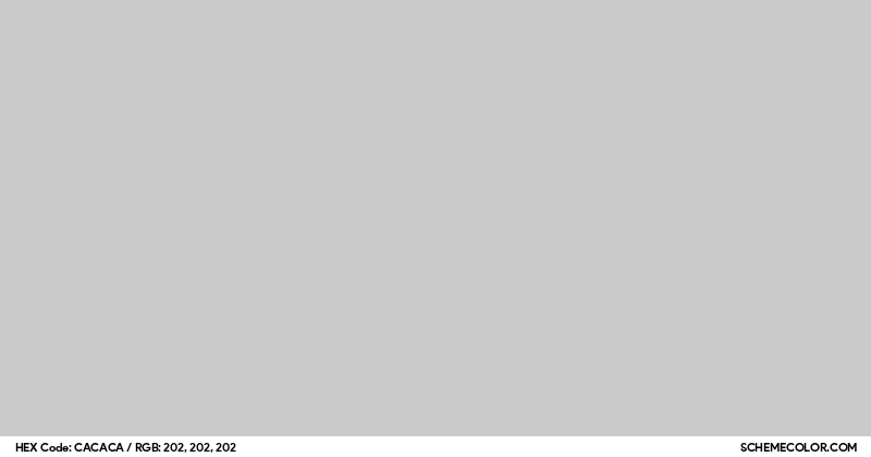 #CACACA Hex Color Code - SchemeColor.com