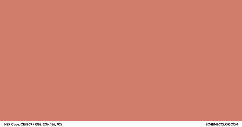 #CE7E69 Hex Color Code - SchemeColor.com