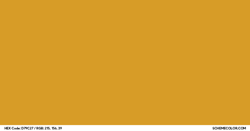 #D79C27 Hex Color Code - SchemeColor.com