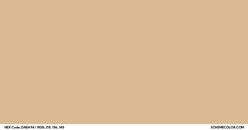 #DABA94 Hex Color Code - SchemeColor.com