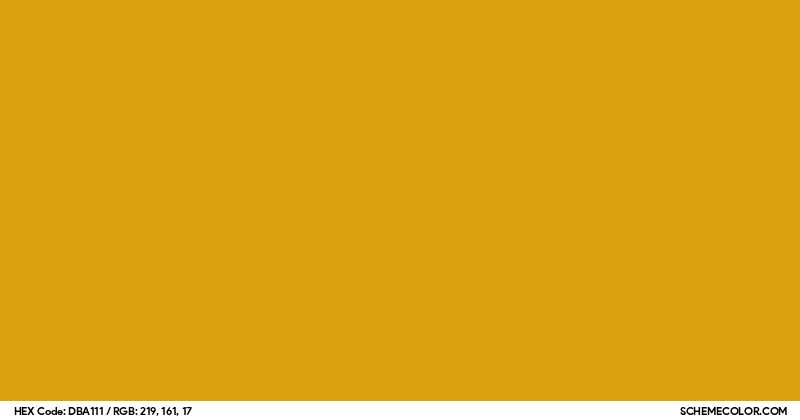 #DBA111 Hex Color Code - SchemeColor.com