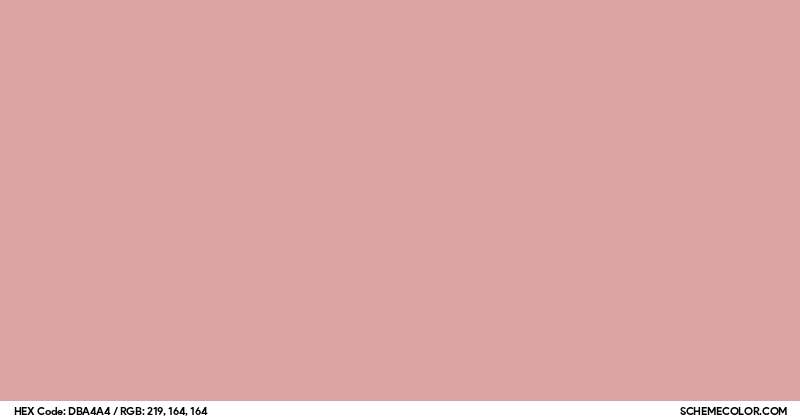 #DBA4A4 Hex Color Code - SchemeColor.com