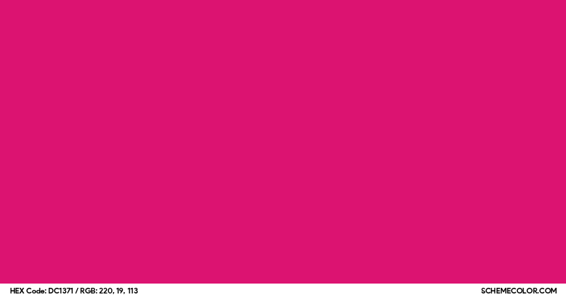 #DC1371 Hex Color Code - SchemeColor.com