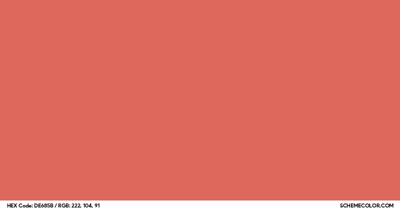 #DE685B Hex Color Code - SchemeColor.com