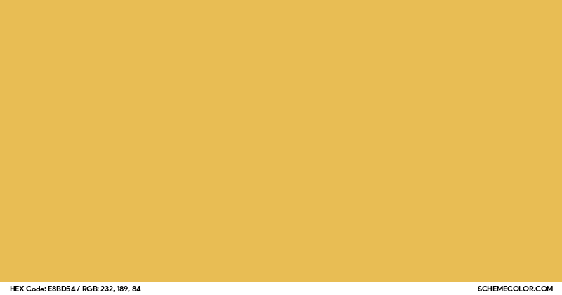 #E8BD54 Hex Color Code - SchemeColor.com