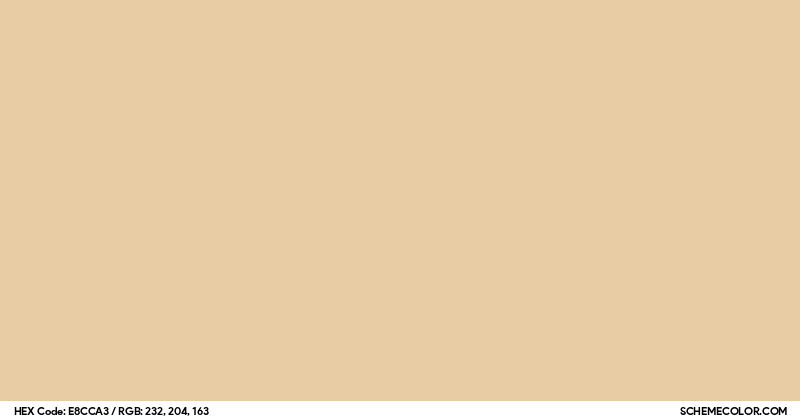 #E8CCA3 Hex Color Code - SchemeColor.com