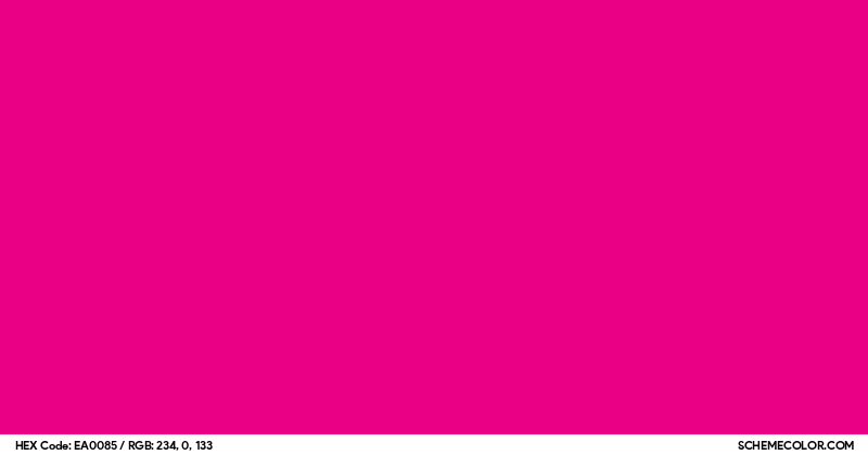 #EA0085 Hex Color Code - SchemeColor.com