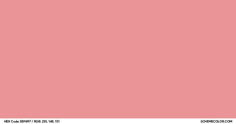 #EB9497 Hex Color Code - SchemeColor.com