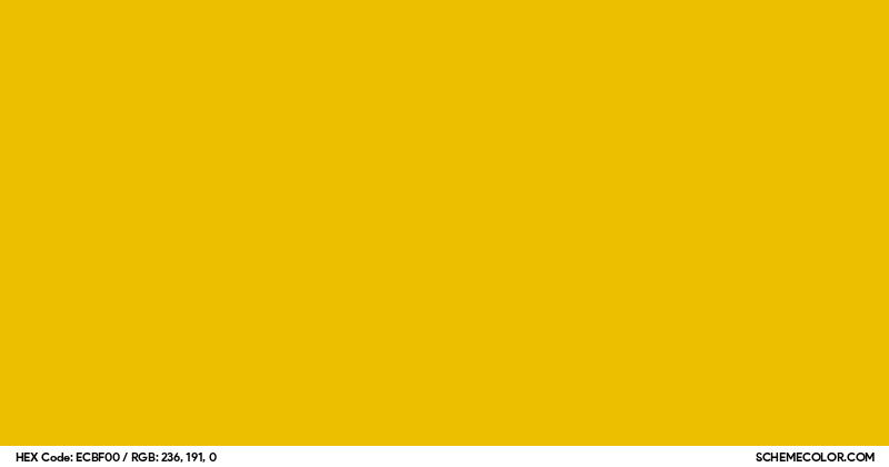 #ECBF00 Hex Color Code - SchemeColor.com