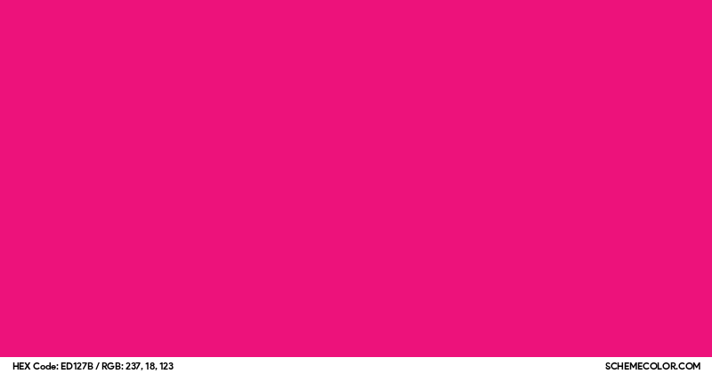 #ED127B Hex Color Code - SchemeColor.com