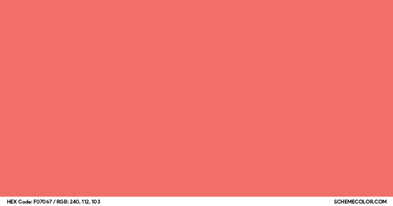 #F07067 Hex Color Code - SchemeColor.com