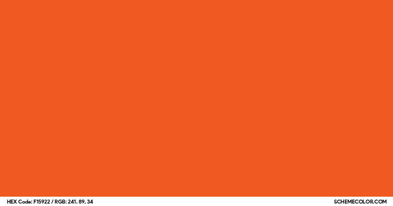 #F15922 Hex Color Code - SchemeColor.com
