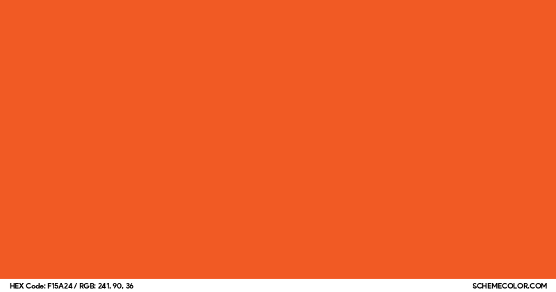 #F15A24 Hex Color Code - SchemeColor.com