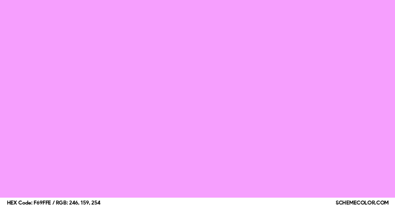 #F69FFE Hex Color Code - SchemeColor.com