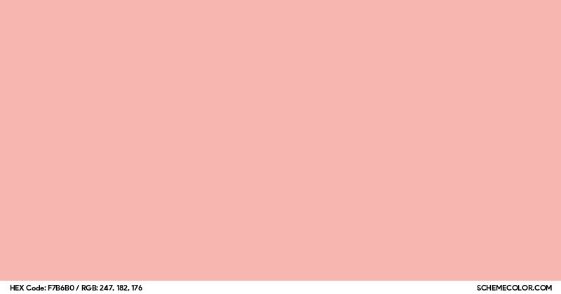 #F7B6B0 Hex Color Code - SchemeColor.com