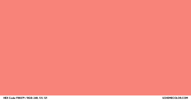 #F88379 Hex Color Code - SchemeColor.com