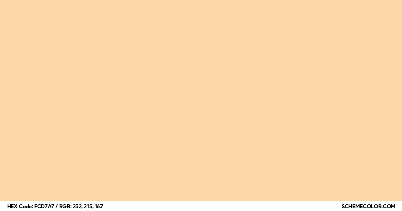 #FCD7A7 Hex Color Code - SchemeColor.com