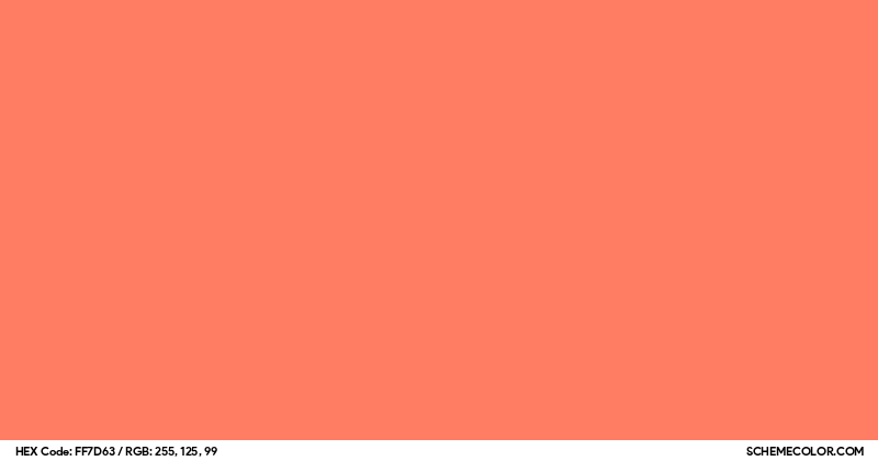 #FF7D63 Hex Color Code - SchemeColor.com