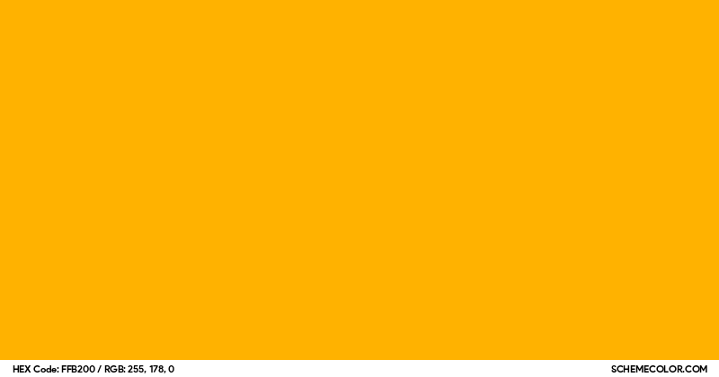 #FFB200 Hex Color Code - SchemeColor.com