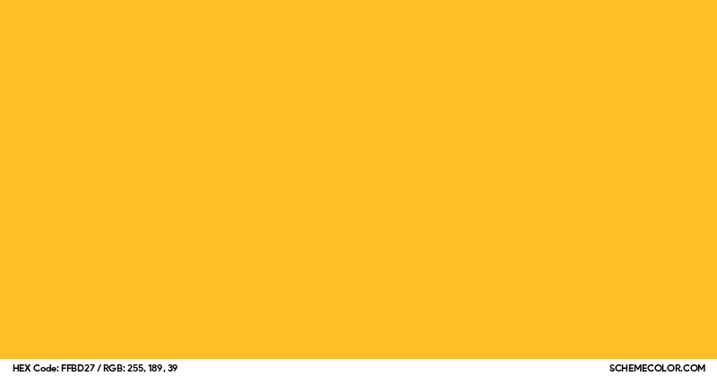 #FFBD27 Hex Color Code - SchemeColor.com