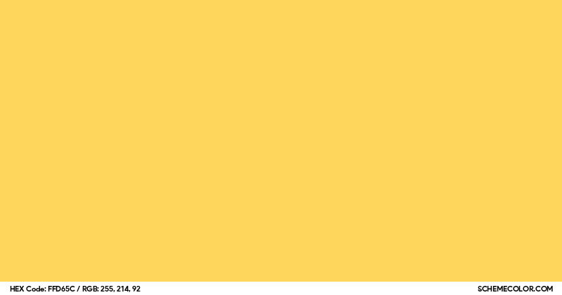 #FFD65C Hex Color Code - SchemeColor.com