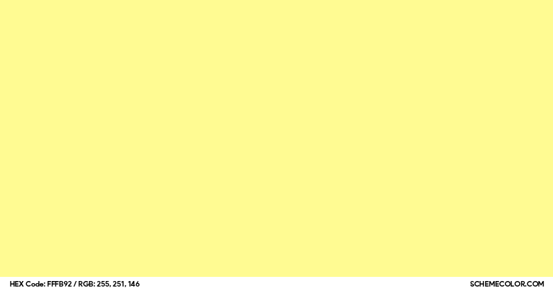 #FFFB92 Hex Color Code - SchemeColor.com