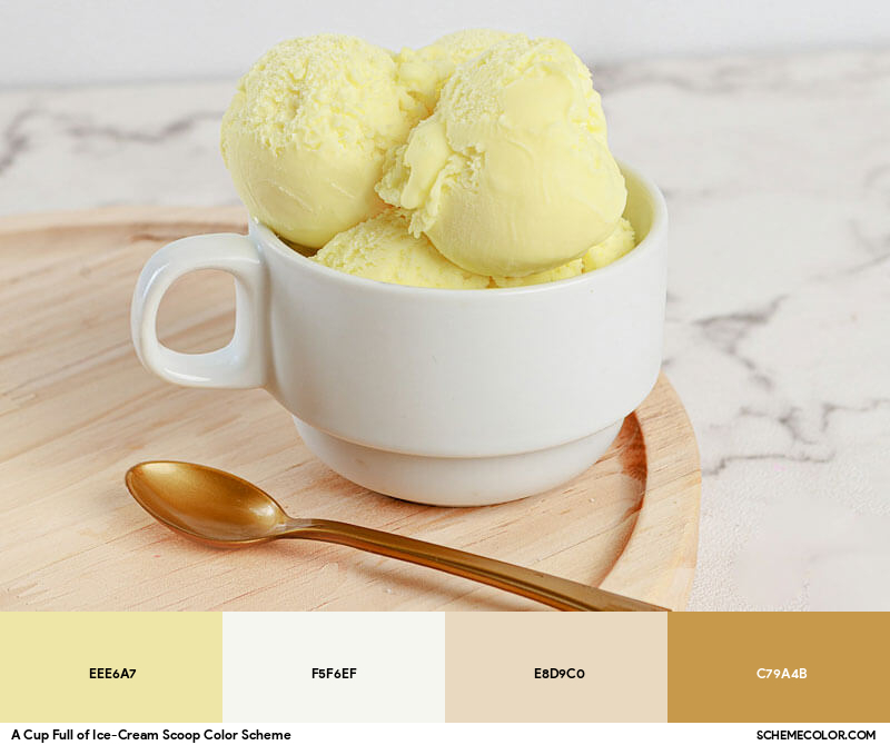 A Cup Full of Ice-Cream Scoop Color Scheme - Image Color Palettes ...