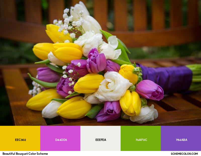 Beautiful Bouquet Color Scheme - Image Color Palettes - SchemeColor.com