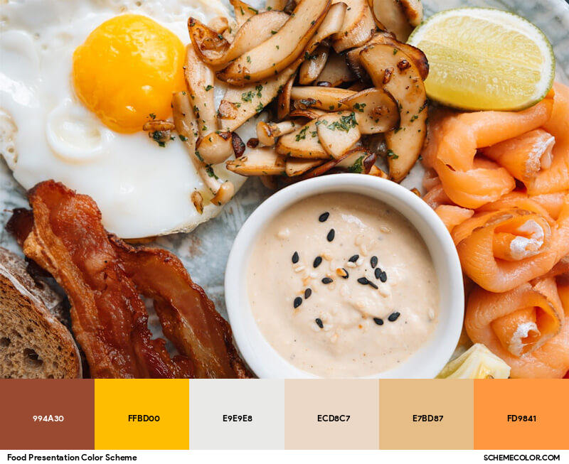Food Presentation Color Scheme - Image Color Palettes - SchemeColor.com