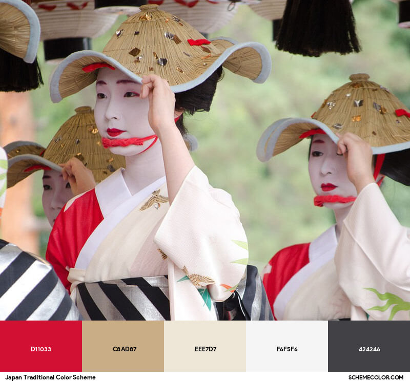 Japan Traditional Color Scheme - Image Color Palettes - SchemeColor.com