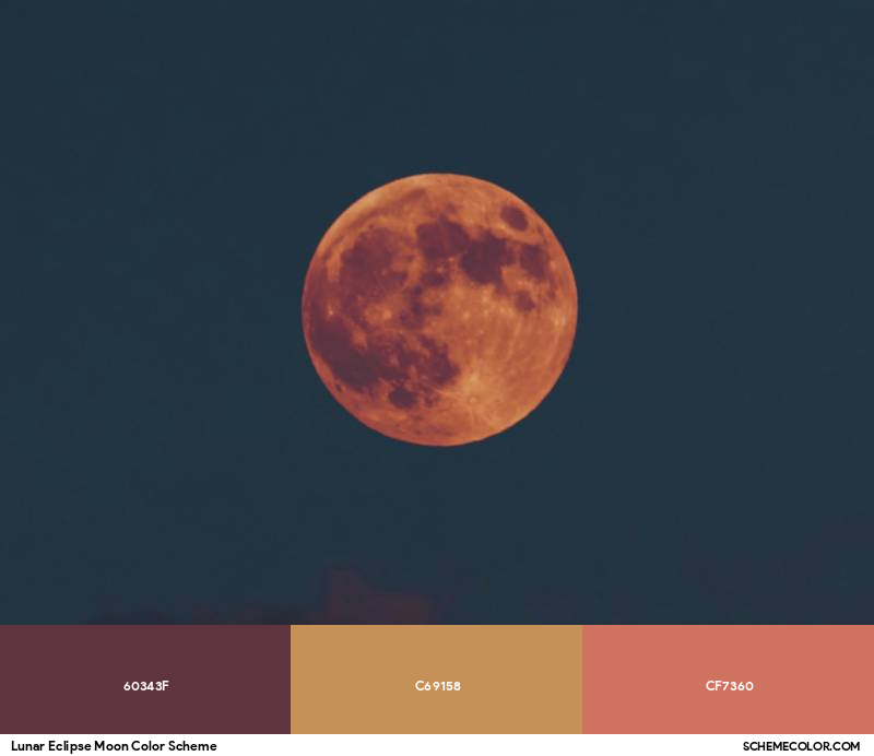 Lunar Eclipse Moon Color Scheme - Image Color Palettes - SchemeColor.com