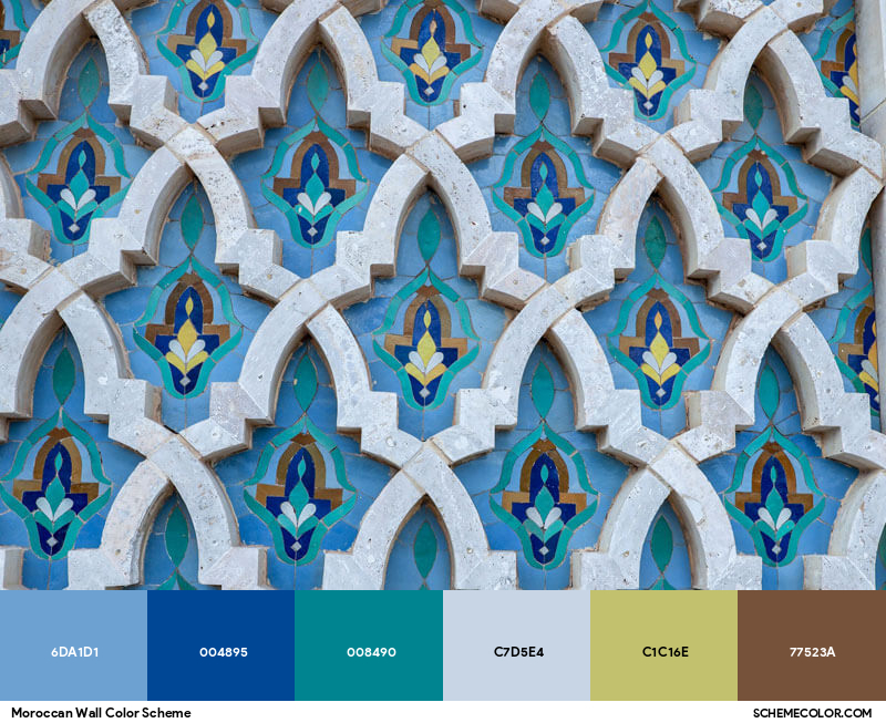 Moroccan Wall Color Scheme - Image Color Palettes - SchemeColor.com