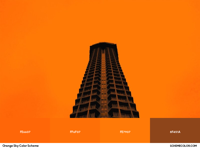 Orange Sky Color Scheme - Image Color Palettes - SchemeColor.com