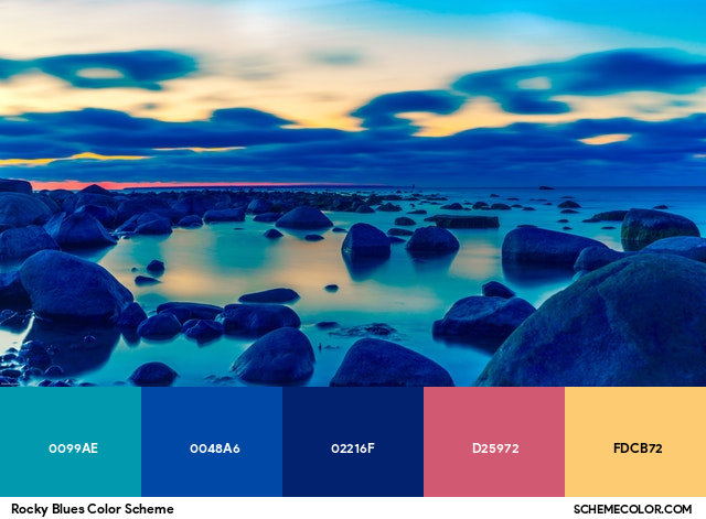 Rocky Blues Color Scheme - Image Color Palettes - SchemeColor.com