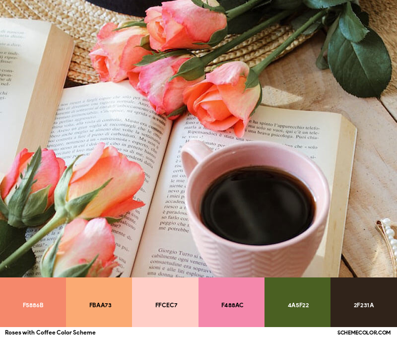 Roses with Coffee Color Scheme - Image Color Palettes - SchemeColor.com